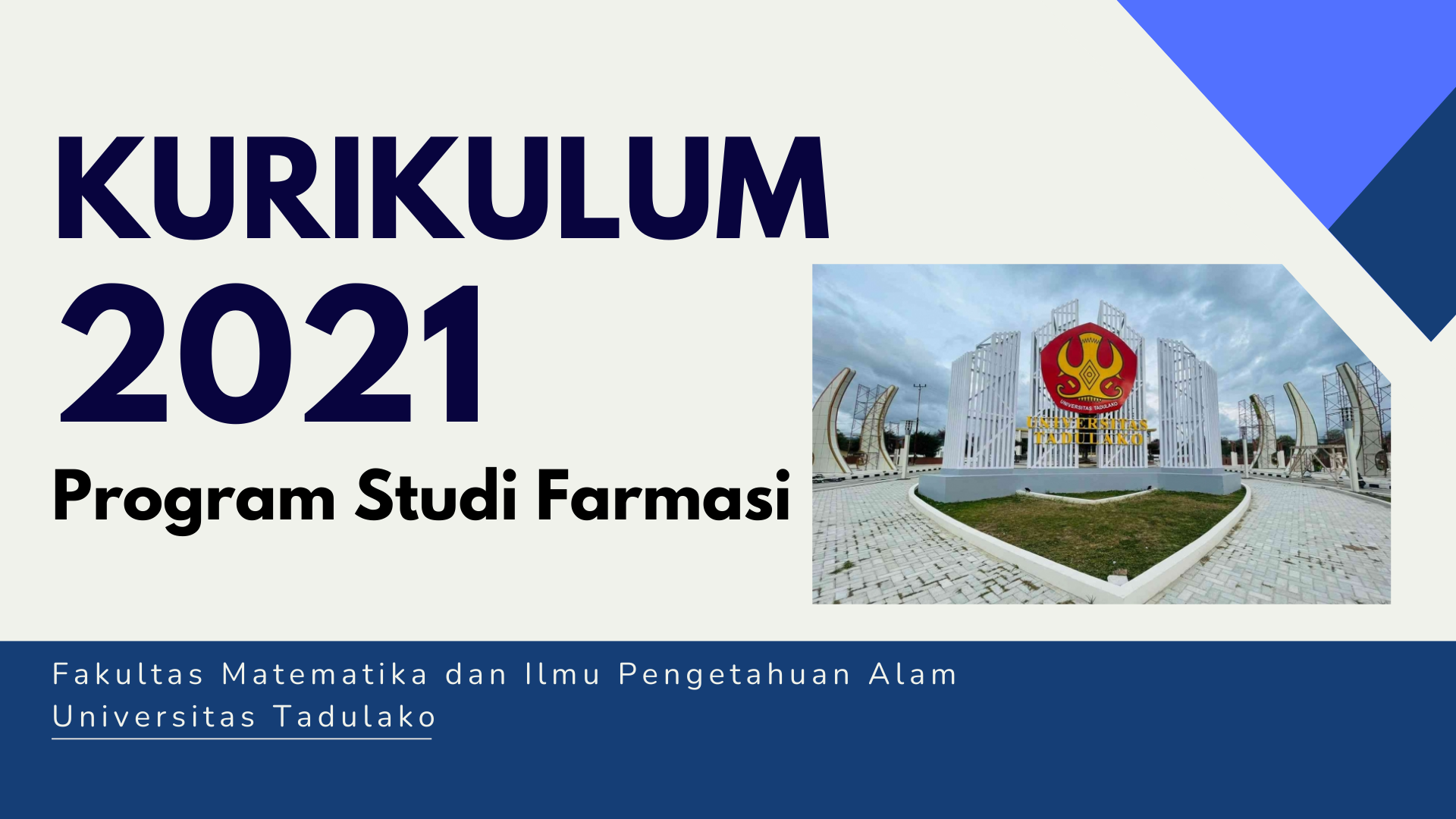 Kurikulum – Program Studi Farmasi FMIPA UNTAD